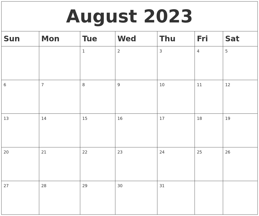 June 2023 Calendar Template