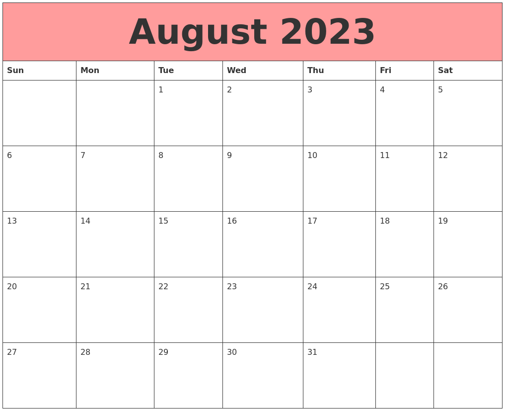 January 2023 Printable Calendar