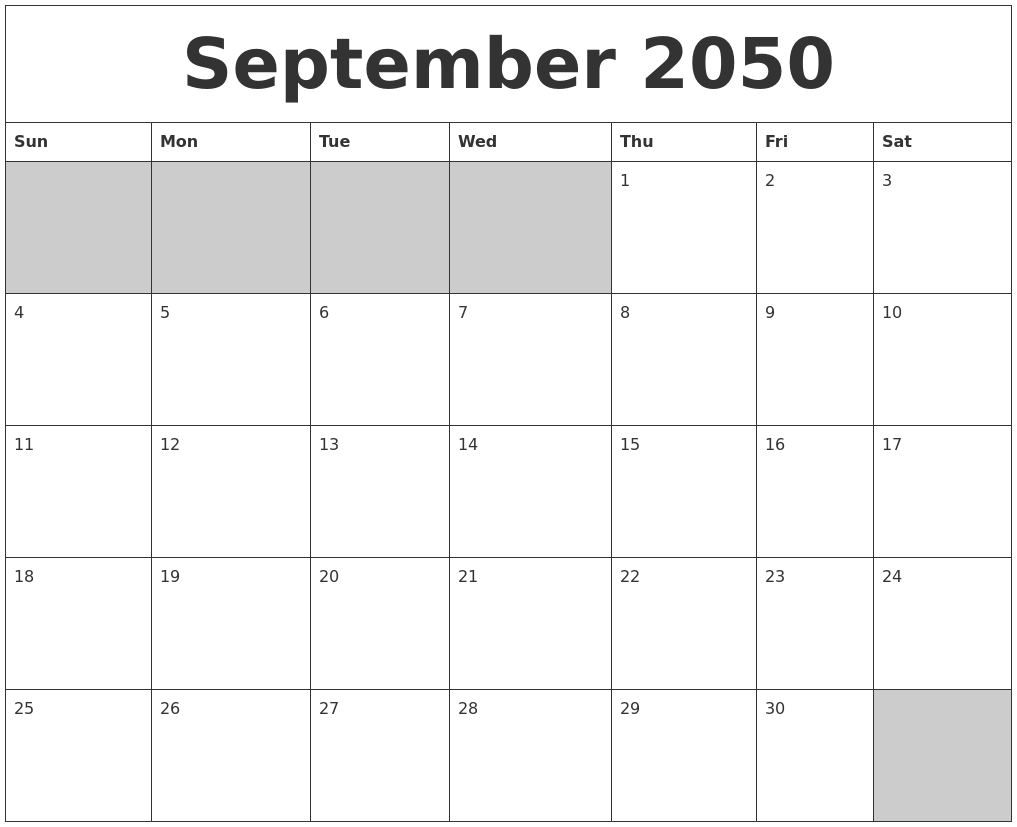June 2050 Calendars To Print